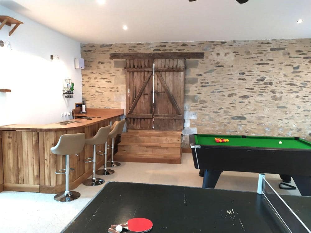 Gite Games Room at Gites Dordogne Villa Holiday Home